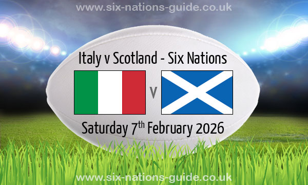 Italy v Scotland | Six Nations | 7 Feb 2026